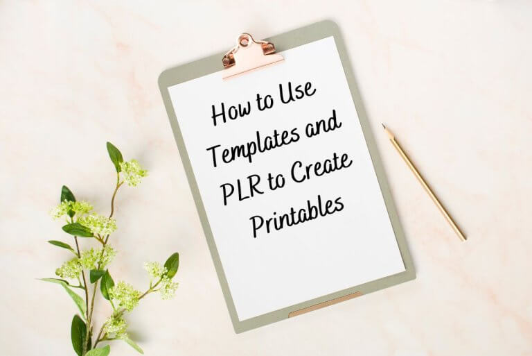 How to Use Templates and PLR to Create Printables - Cool Breeze Printables